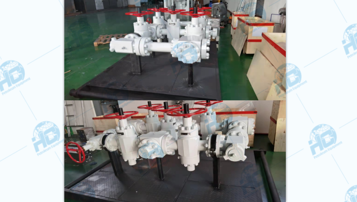 Choke manifold and high pressure pipeline are ready for delivery